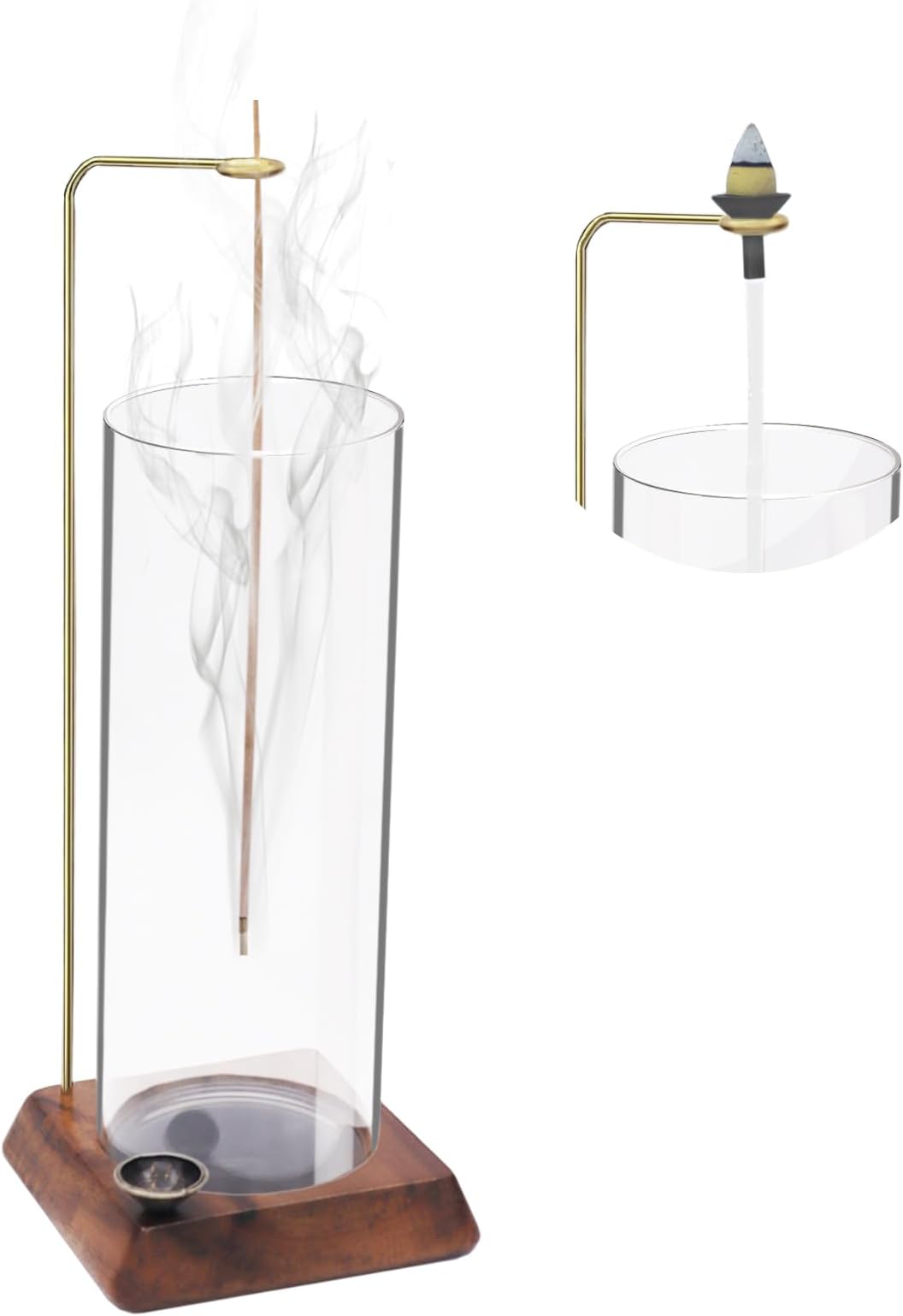 Amazon.com: SKMIHJL Incense Holder with Glass Ash Catcher Incense ...
