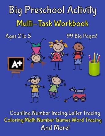 Amazon.com: Big Preschool Activity Multi-Task Workbook: Your Kids ...