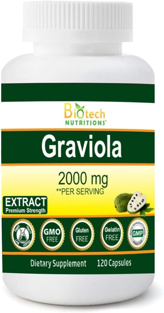 Amazon.com: Biotech Nutritions Graviola Extract- 2000 mg Vegetable ...