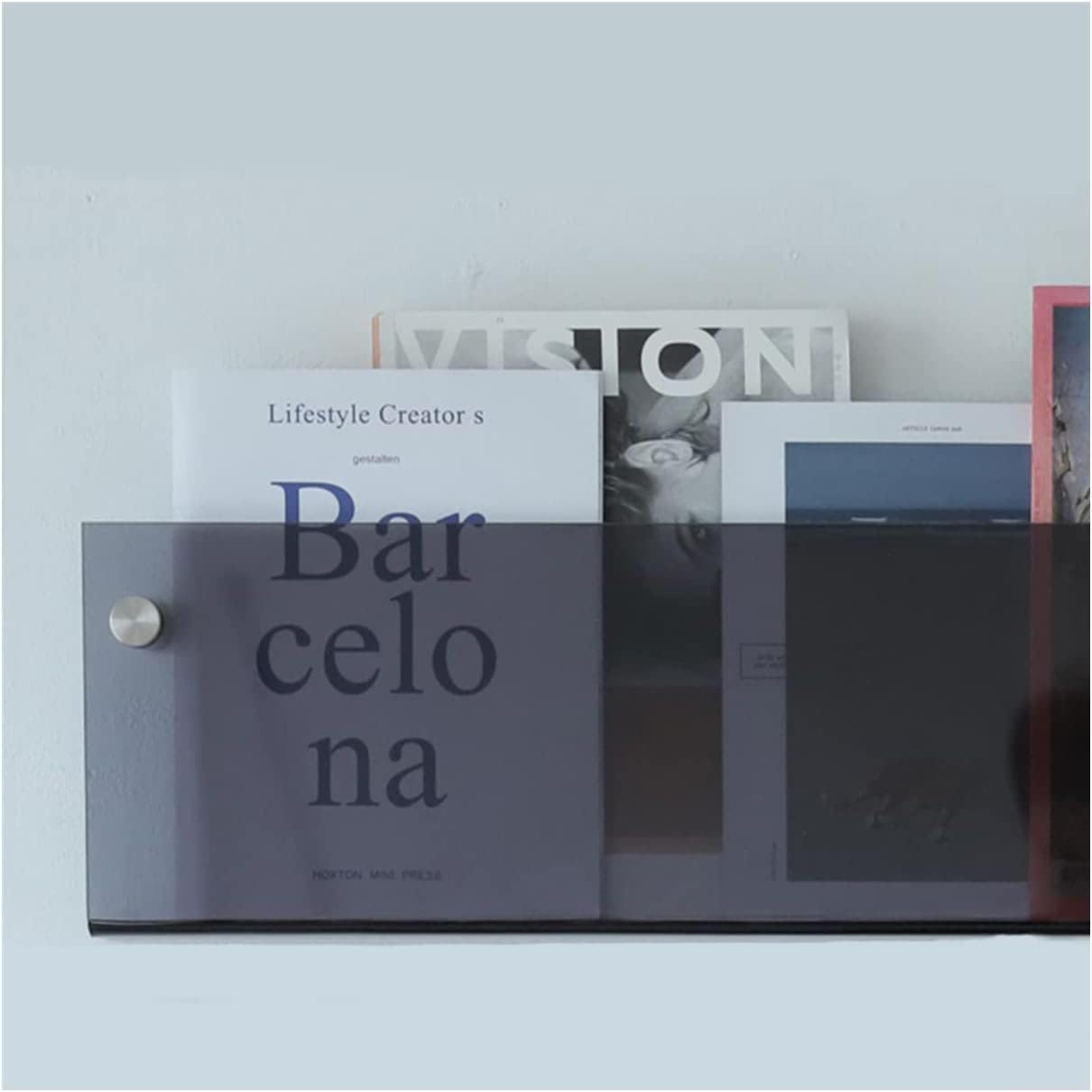 Amazon.com : 2-Pack Acrylic Magazine Holder Brochure Holder, 17" Record ...