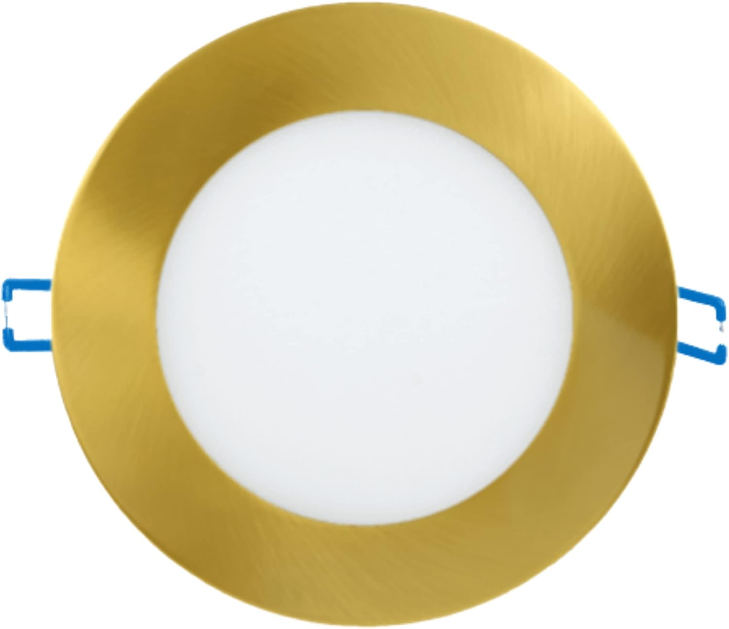 Perlglow 4 inch Slim Ultra-Thin Round Downlight Luminaire, Brushed ...