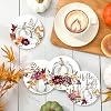Amazon.com: JarThenaAMCS Fall Pumpkin Coasters Watercolor Pumpkin ...