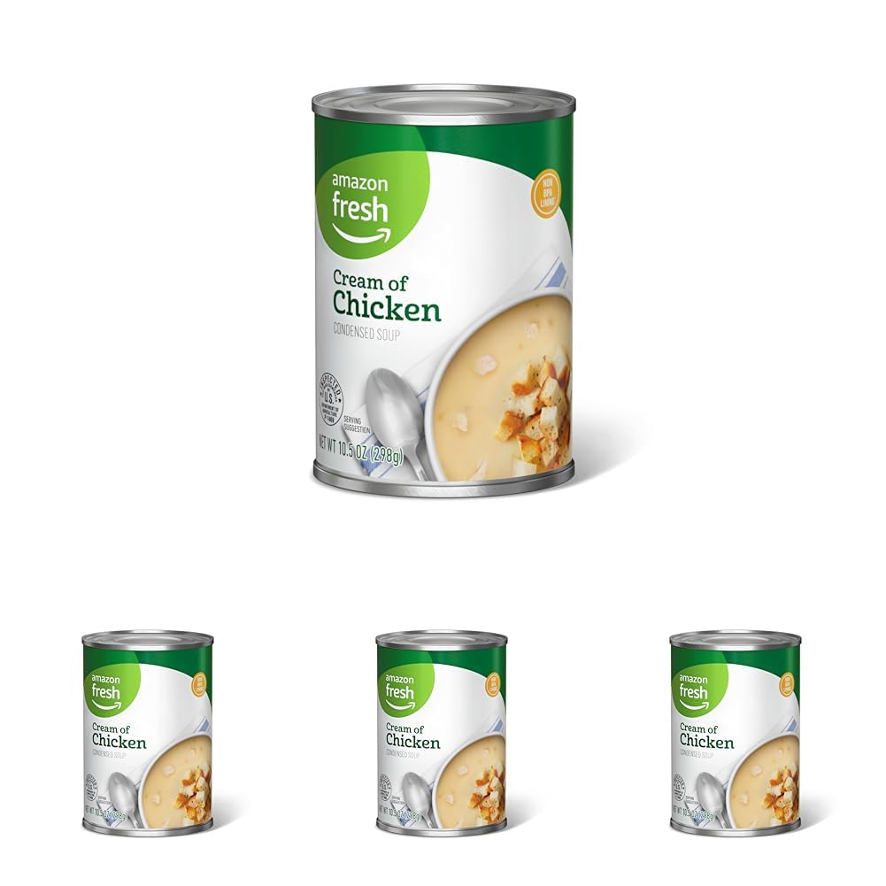Amazon.com : Amazon Fresh, Condensed Cream Of Chicken Soup, 10.5 Oz ...
