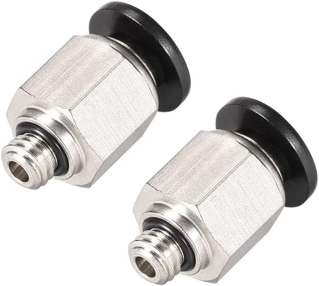 sourcing map Straight Pneumatic Push to Quick Connect Fittings M6 Male ...