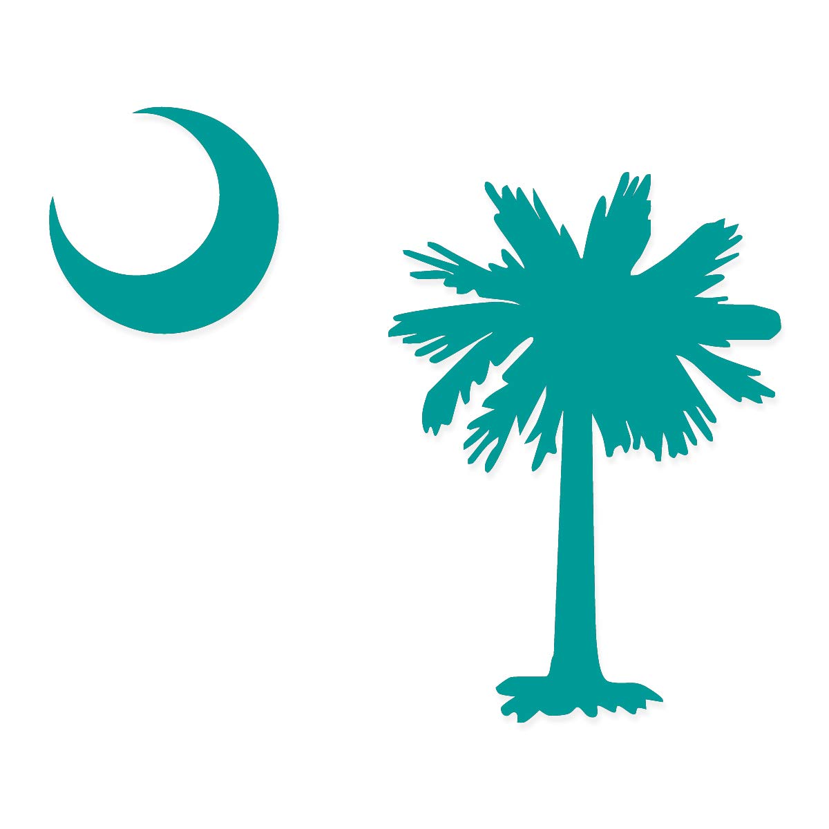South Carolina Palm Tree Logo SC South Carolina Palmetto Tree Crescent