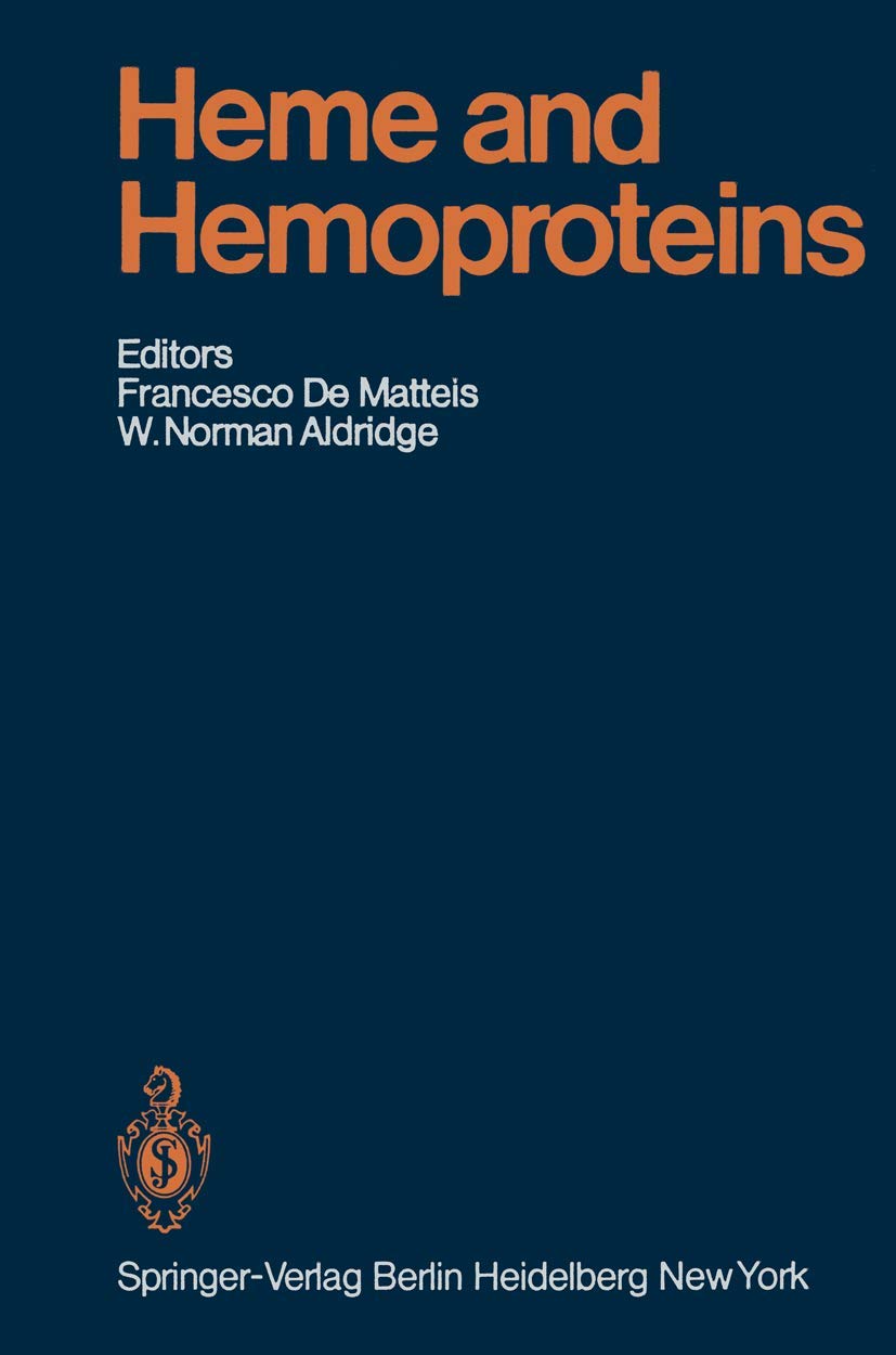 Heme and Hemoproteins (Handbook of Experimental Pharmacology ...