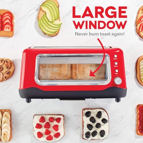 DASH Clear View Toaster - Compact Design with 7 Browning Levels & Clear ...