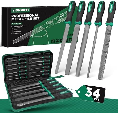 Amazon.com: Tonmifr Professional Metal File Set 34Pcs Industrial Grade ...