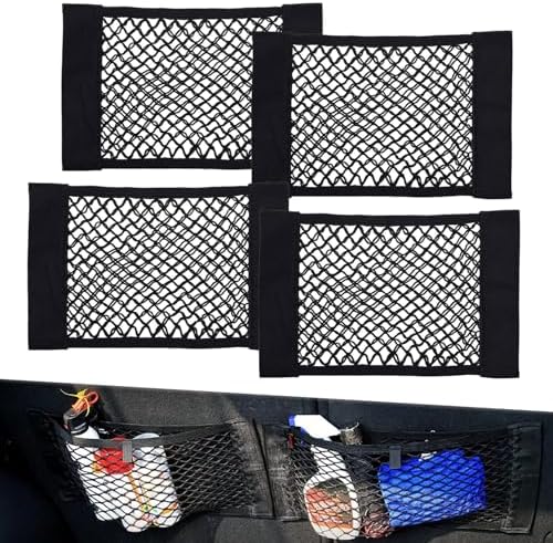 Norhogo 4 PCS Magic Tape Cargo Net, Car Storage Net, storage nets for ...