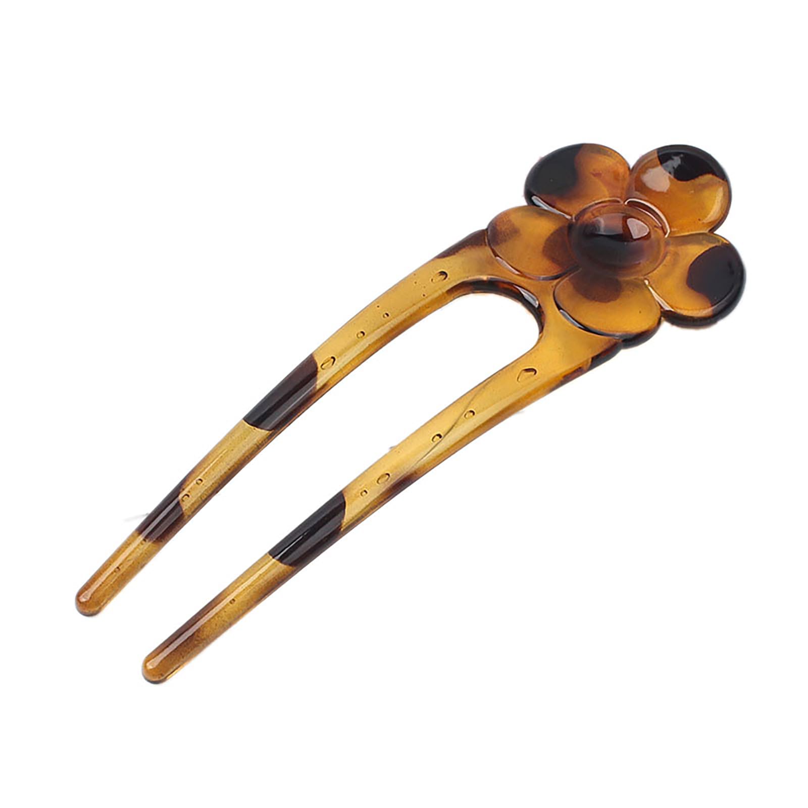 Amazon | [ナカノヤ] NAKANOYA Uピン プラスチック 樹脂 U字ピン U字コーム かんざし 簪 ヘアフォーク ヘアピン 和装 着物 浴衣 ゆかた 梅の花 プラムフラワー ...