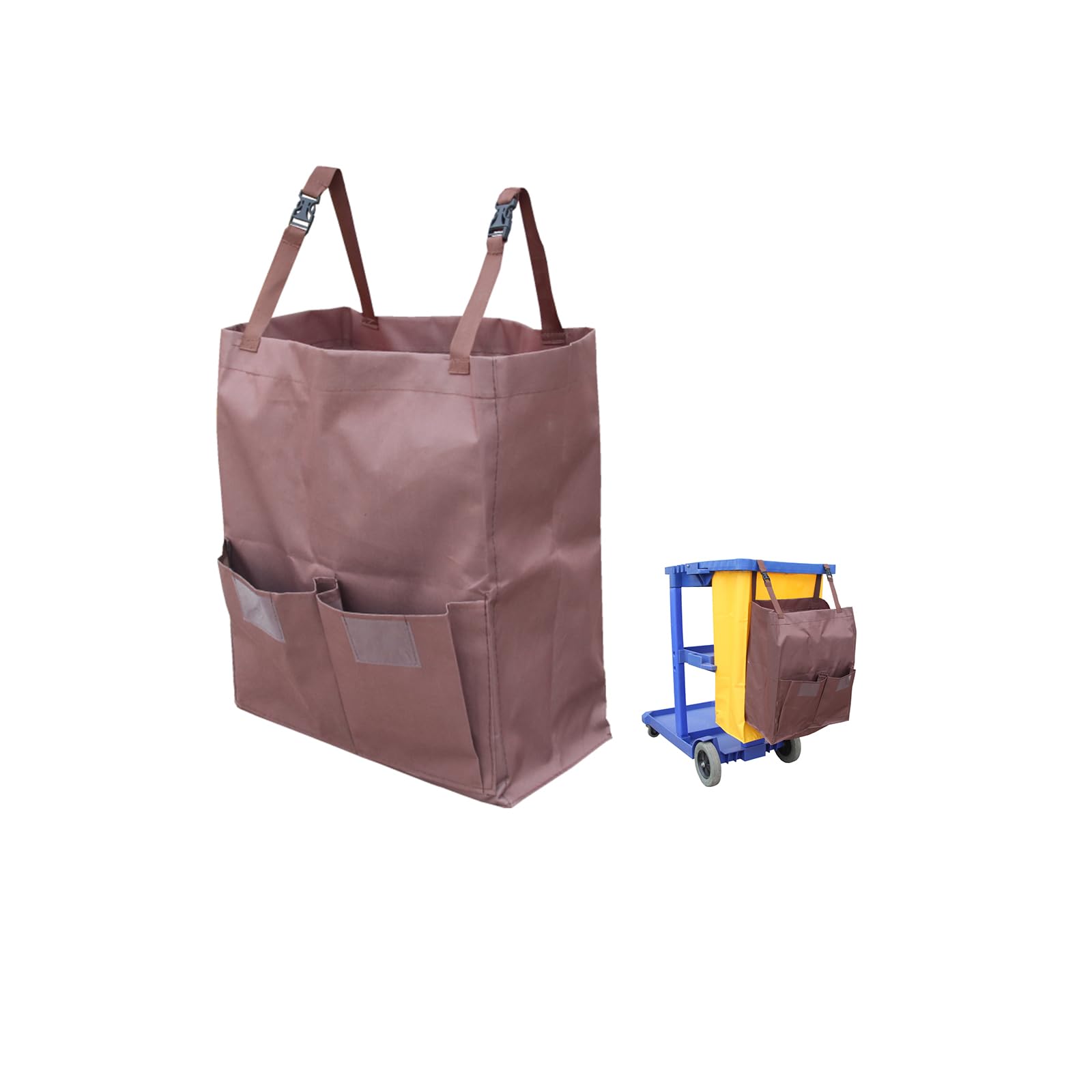 Amazon.com: HYFTHOME Multipurpose Housekeeping cart Bag Separate ...