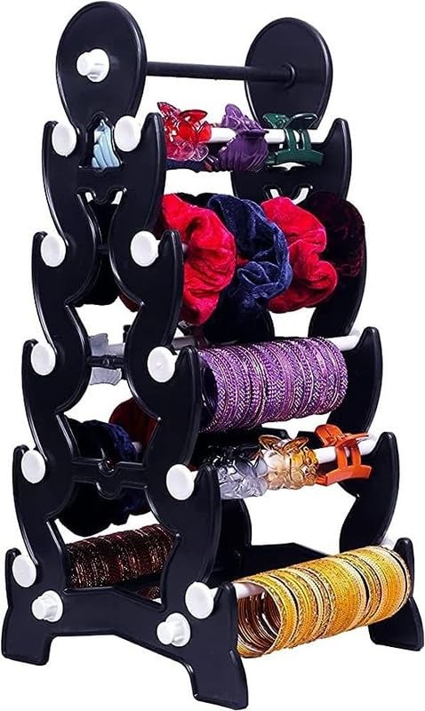 Shivam Enterprise 5 STEP TOWER WHITE – 10 (5 X 2) RODS BANGLE STAND ...