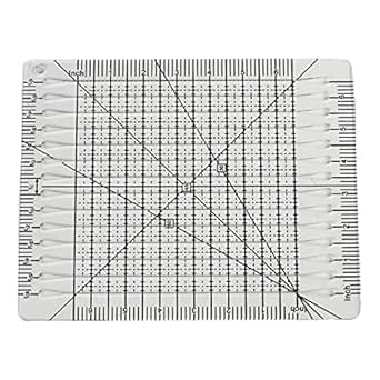 Amazon.com: Ankexin Slotted Quilting Ruler Durable Patchwork Ruler ...