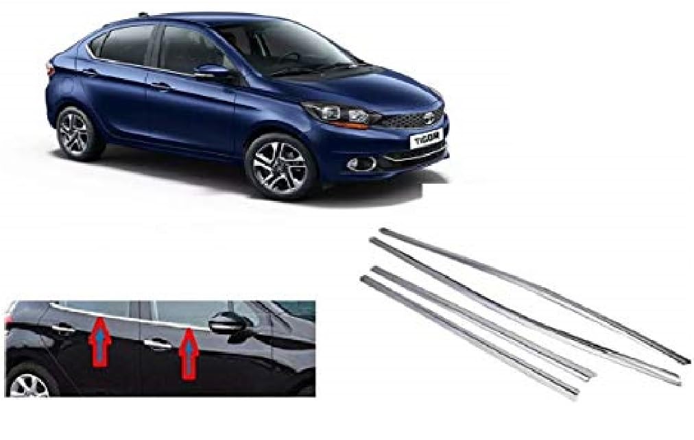 Empica Stainless Steel Chrome Finish Car Window Lower Garnish Line ...