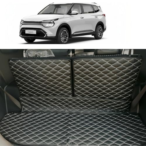 MATLE Premium 7D Boot/Trunk Mats Compatible for Carens 7 Seater|Luxury ...