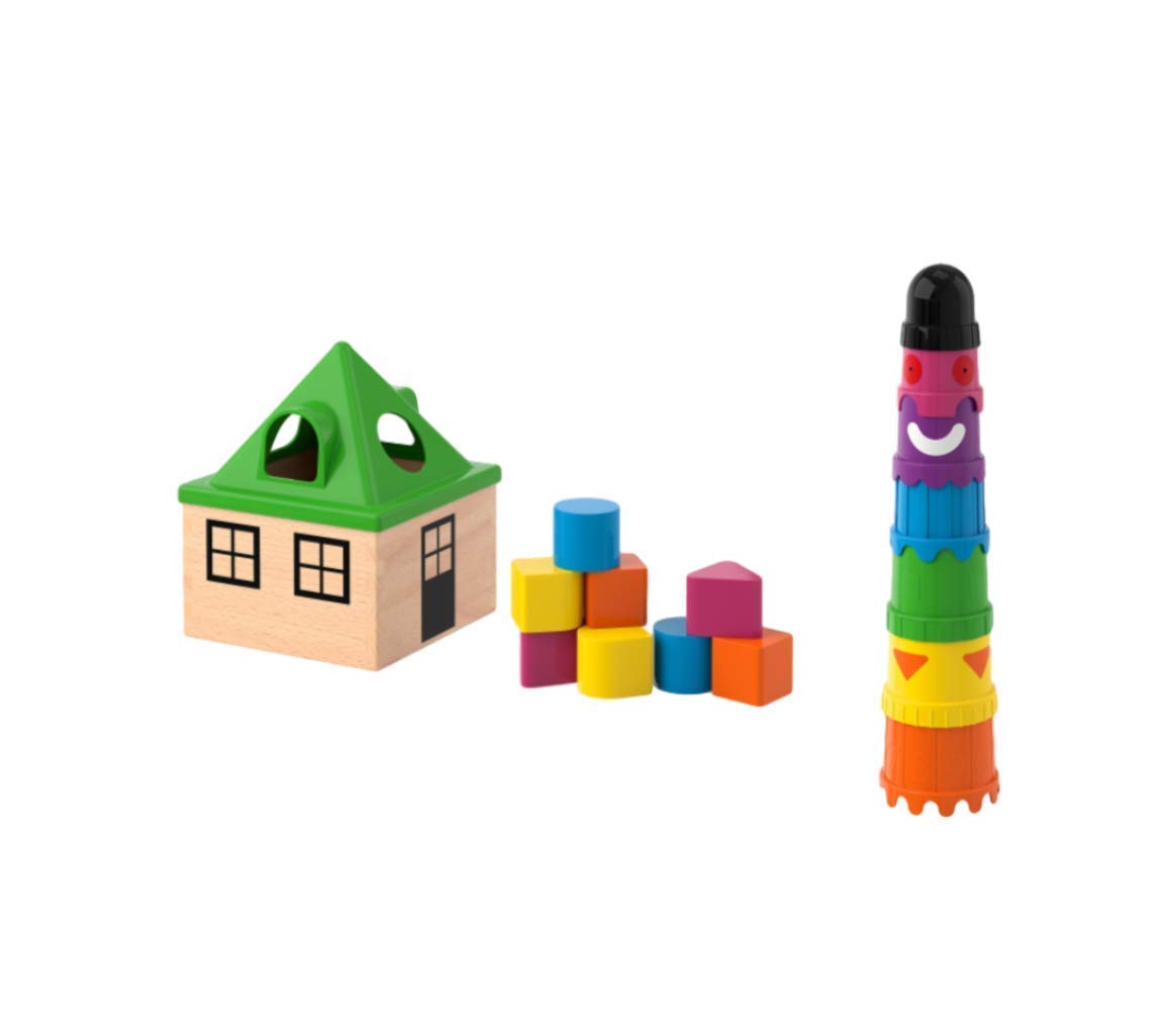 Buy Baby Nesting and Stacking Set! Bright Colors Abound, 7 Piece ...