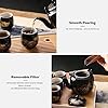 Amazon.com | DUJUST Traditional Japanese Tea Pot, Black Porcelain ...