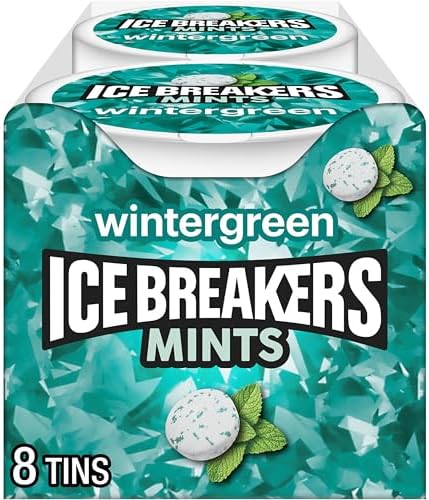 Amazon.com: ICE BREAKERS Wintergreen Sugar Free Mints Tins, 1.5 oz (8 ...