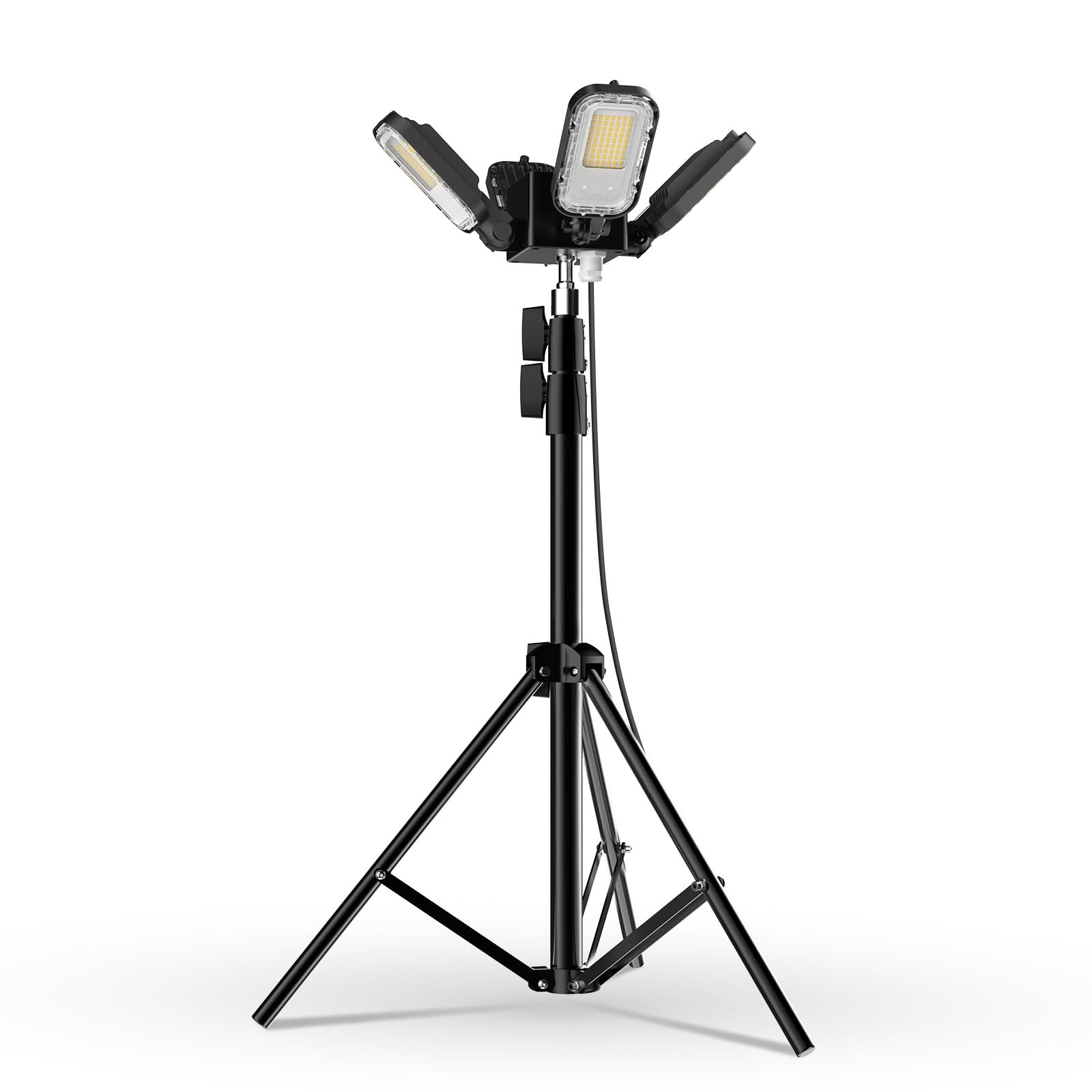 SANSI 15000 Lumen LED Work Light with Stand, 4 Adjustable Head Work ...