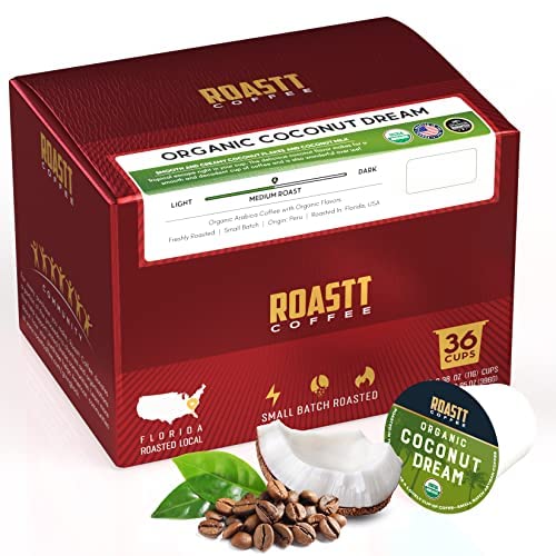 Amazon.com: Organic Coconut Coffee Pods for Keurig K Cup Compatible ...