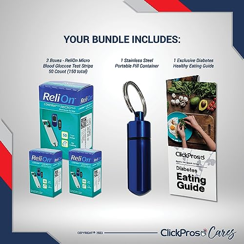Snapklik.com : ReliOn Reli On Confirm Micro Blood Glucose Test Strips ...