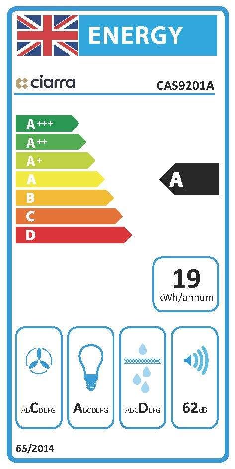 Bosch DWP64BC50B Serie 2 60cm Pyramid-Style Chimney Cooker Hood ...