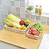 Amazon.com - Lawei 8 Pack Plastic Storage Basket with Handle - 12 x 7.6 ...