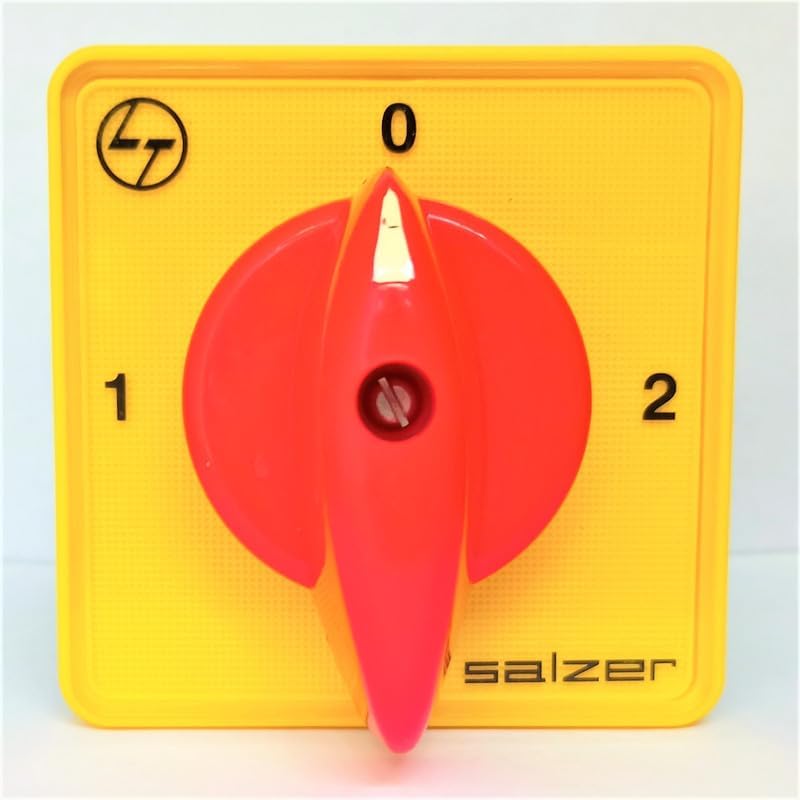 SALZER (L&T) 61152 40A 2Pole 2Way S40 B03 Cam Operated Rotary Switch ...