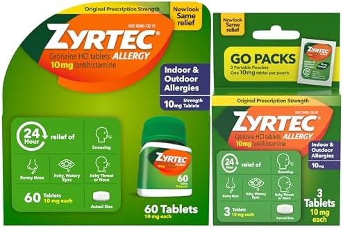 Amazon.com: Allegra Adult 24-Hour Allergy Relief Tablets with Bonus ...