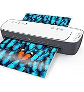 Amazon.com : Qfun Small Laminator Machine with 20 Laminating Sheets 9 ...