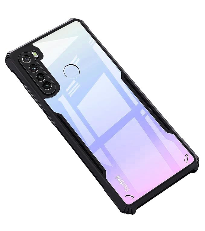COBERTA Back Cover for Redmi Note 8 Back Cover Case - Black Transparent ...