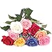 Amazon.com: LG LOUIS GARDEN Red Rose Artificial Flowers, Beauty and The ...