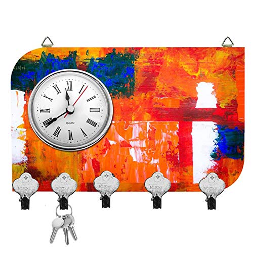 KARTIK™ Fancy Key Holder with Clock - Wall Mounted Fancy Key Holder/15 ...