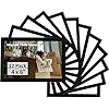 Amazon.com - DeftEdge Magnetic Photo Frame, 12 Pack 4x6”Black Border ...
