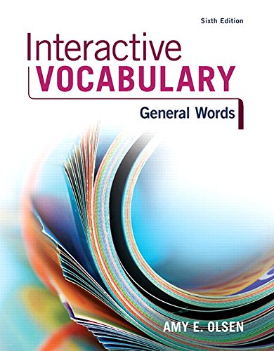 Interactive Vocabulary: General Words : Olsen, Amy E.: Amazon.in: Books