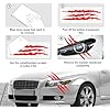 Amazon.com - XGGYA Red Car Claw Mark Stickers, Vinyl Decals for Cars ...