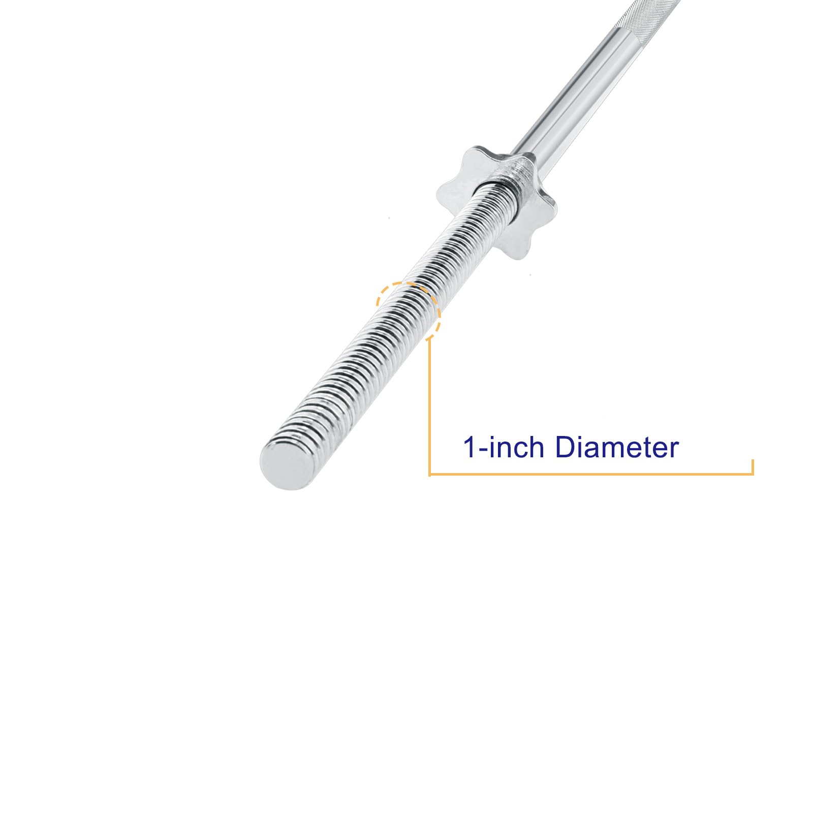 Snapklik.com : Powenergy 60" Threaded Bar Weight Lifting Barbell And ...