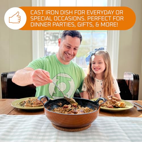 Snapklik.com : 3 Qt Enamel Cast Iron Balti Dish In Pumpkin Spice, 3 ...