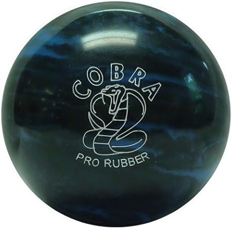 Candlepin Cobra Pro Rubber Bowling Ball- Blue/Black, Bowling Balls ...