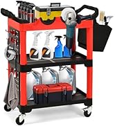Amazon.com: YITAHOME Auto Detailing Cart with Wheels, 3 Tier Rolling ...