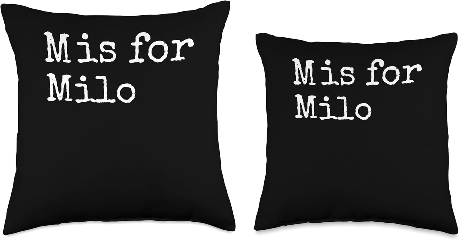 Name Milo Boy Classroom Son Custom School Kids Personalized M is for ...