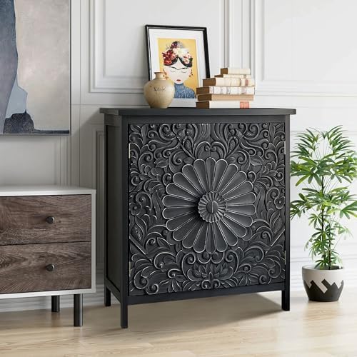 Amazon.com: ARTPOWER Accent Cabinet with 2 Doors, Decorative Storage ...