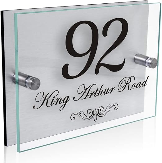 House Numbers Plaques Acrylic Door Number Plaques for Wall Modern House ...