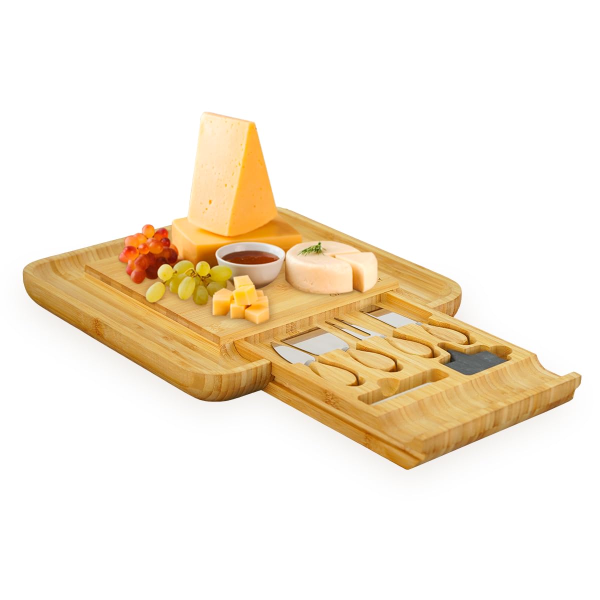 GAON LEGACY Tabla para Quesos de Madera de Bambú Juego de Tablas de ...