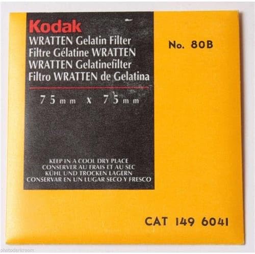 Amazon.com : KODAK Wratten Gelatin Filter 75mm/3x3 Blue Series Color ...
