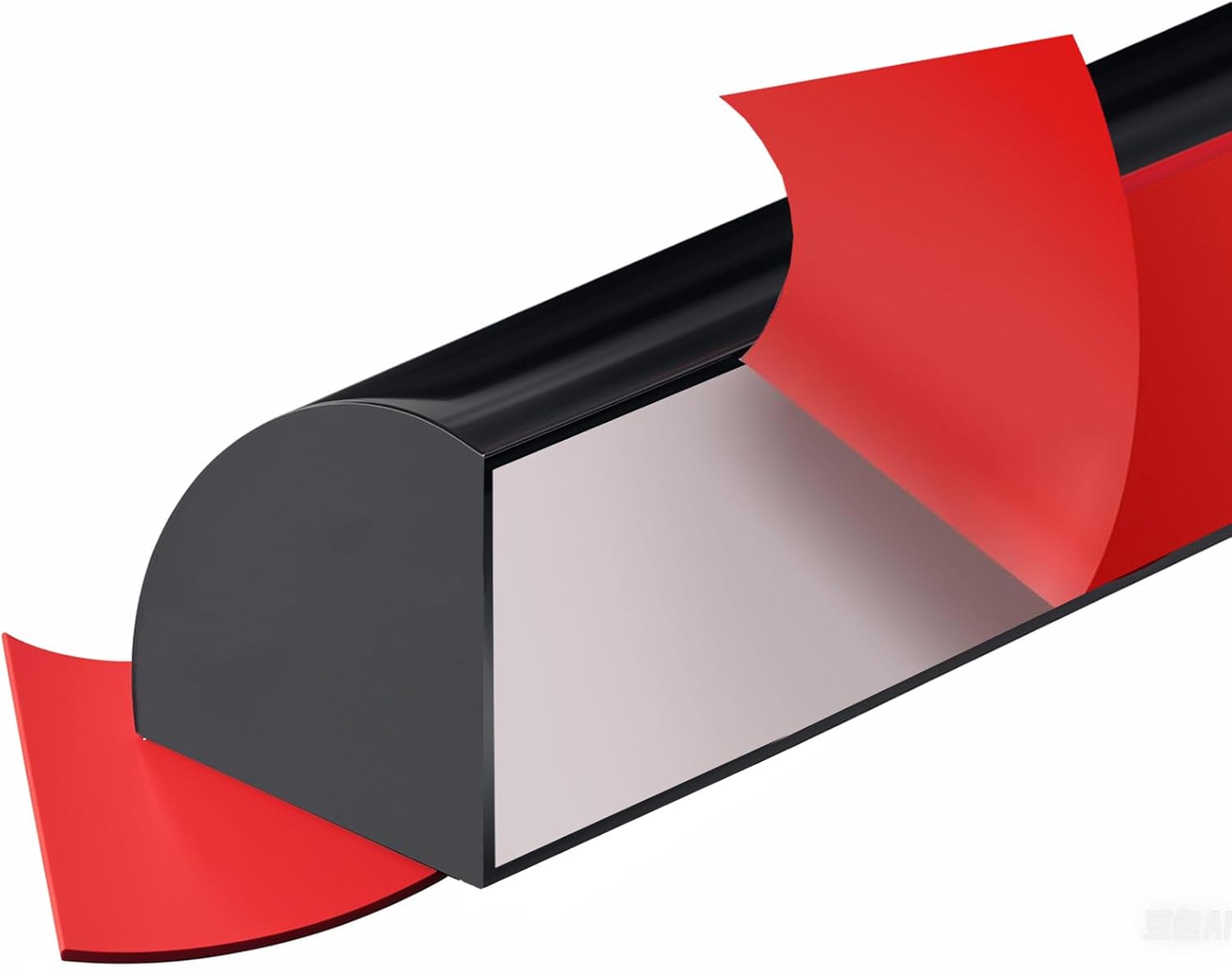 Amazon.com: 3/4″Flexible Quarter Round Molding Peel And Stick Rubber Trim Molding 9.84Ft Double ...