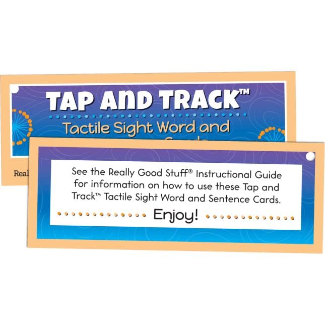 Snapklik.com : Really Good Stuff Tap And Track Tactile Sight Words And ...