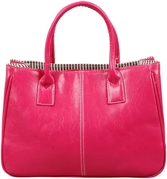 Amazon.com: Bundle Monster Womens PU Faux Leather Lady Tote Shoulder ...