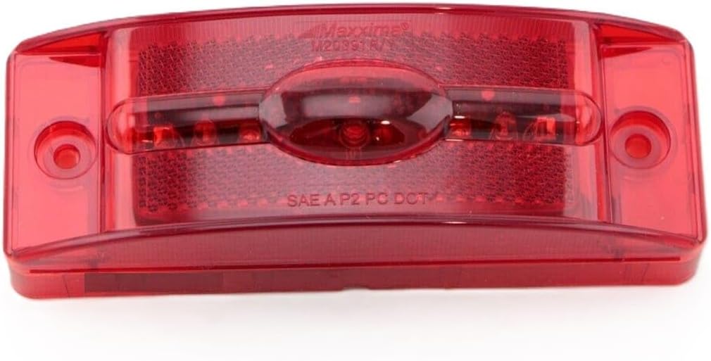 Amazon.com: 2 X 6 Rectangular 7 Red Reflectorized Trailer Light M20391R ...