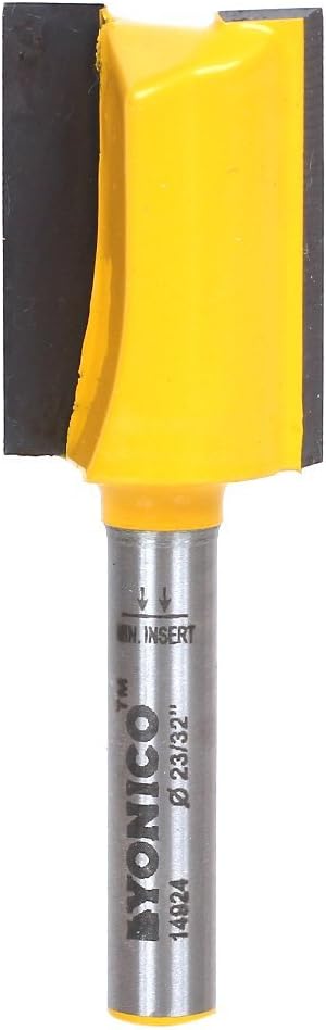YONICO Router Bits Dado Straight Bit Undersize Plywood 23/32-Inch 1/2 ...